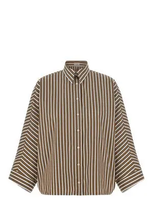 Brunello Cucinelli Striped Cotton Shirt - Multicolor