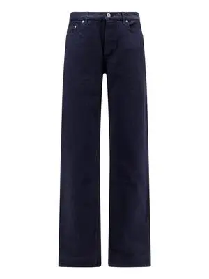Dior Cotton Jeans With All-over Oblique Motif - Multicolor