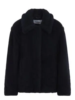 Max Mara Teddy Alpaca Blend Coat - Black