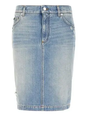 Dolce & Gabbana Denim Skirt - Multicolor