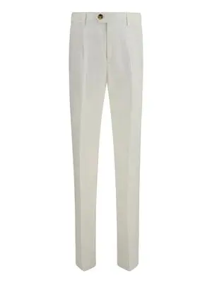 Brunello Cucinelli BRUNELLO CUCINELLI Linen Tailored Pants White