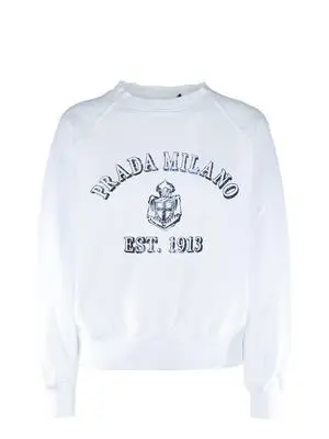Prada Sweatshirt With Logo Detailing - Multicolor