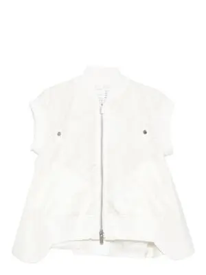 Sacai Wool And Nylon Vest - Multicolor