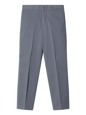 Fendi Gabardine Cigarette Trousers - Gray