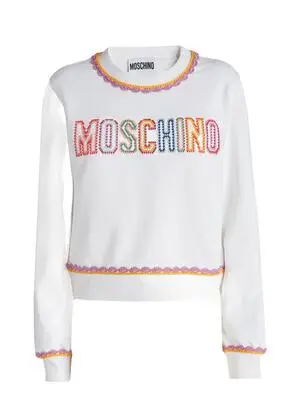Moschino MOSCHINO Sweatshirt With Embroidered Logo Multicolor