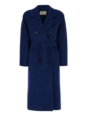 Max Mara MAX MARA Double Breasted Belted Coat Multicolor