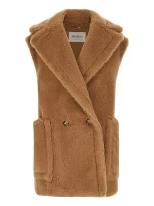 Max Mara Sleeveless Fur Coat - Multicolor