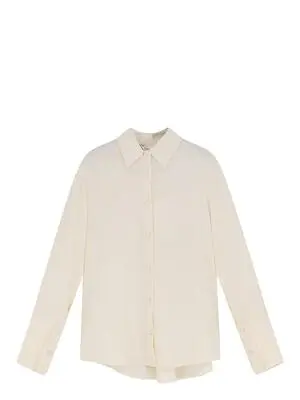 Max Mara MAX MARA Stretch Silk Shirt Cream