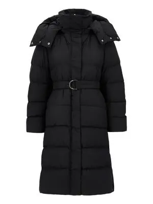 Sportmax Padded Belted Hooded Jacket - Multicolor