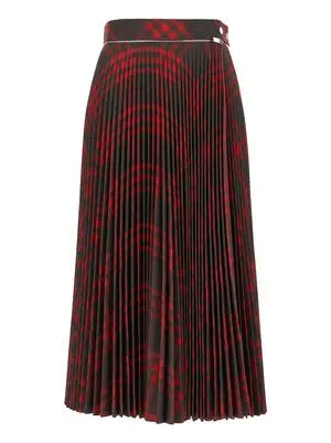 Burberry Pleated Skirt With Checked Pattern - Multicolor