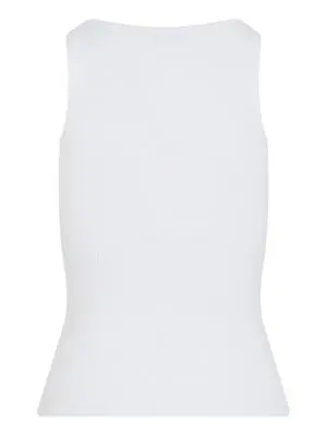 Max Mara Ghiro Knit Tank Top - White