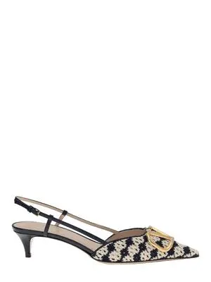 Valentino Garavani Vlogo Signature Crochet Slingback Pumps - Multicolor