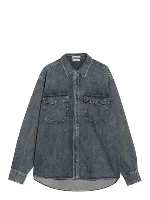 JW Anderson Mid- Oversized Denim Shirt - Blue
