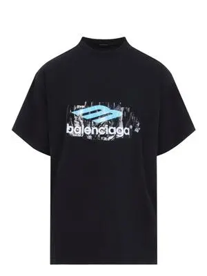 Balenciaga Oversized T-shirt - Black