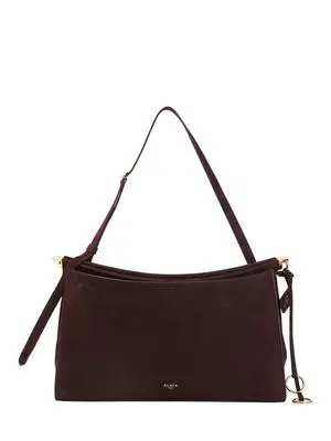 Alaïa Calf Leather Nabuk Bag - Red