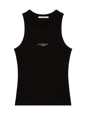 Givenchy Cotton Blend Tank Top - Black