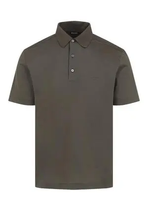Zegna Cotton Polo - Gray