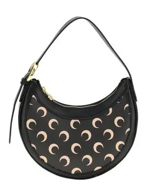MARINE SERRE Moon Mini Shoulder Bag - Black