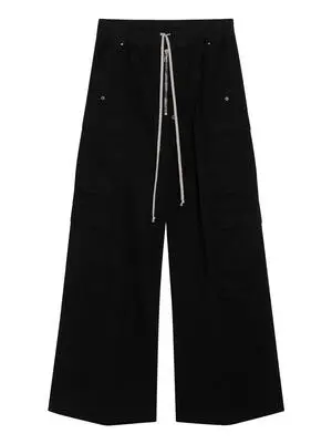 Rick Owens Double Cargo Jumbo Bela Trousers - Black