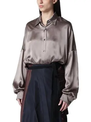 Dries Van Noten Silk Shirt - Gray