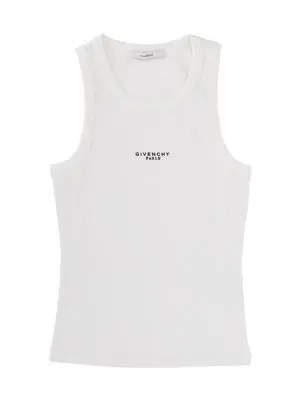 Givenchy Logo Tank Top - White