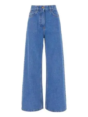 Etro Wide Leg Denim Jeans - Multicolor