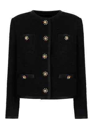 DOLCE & GABBANA DOLCE & GABBANA Textured Blazer With Embellished Buttons