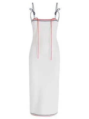 Fendi Fendi White Dress With Tie Straps Multicolor