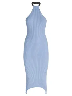 COURREGES Ribbed Halter Dress - Multicolor