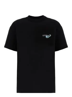 Off-White Diag” Print Cotton T-shirt - Multicolor