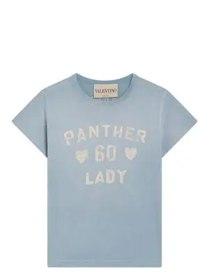 Valentino Garavani Panther 60 Lady T-shirt - Gray