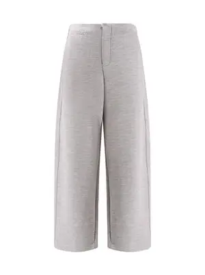 Max Mara Wool And Cotton Trousers - Multicolor