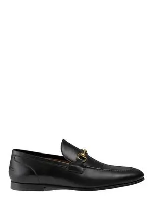 Gucci Jordaan Leather Loafers With Horsebit Detail - Multicolor