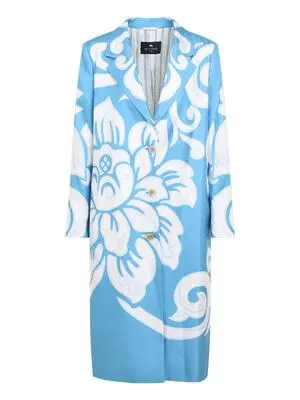 Etro Printed Silk Caban - Blue