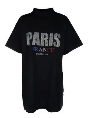 Balenciaga Embellished Logo T-shirt - Multicolor