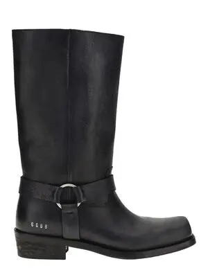 GOLDEN GOOSE GOLDEN GOOSE Leather Biker Boots With Buckle Detail Black