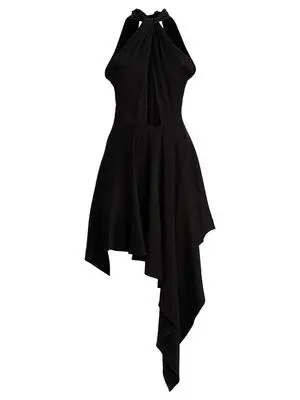 Stella McCartney Black Asymmetrical Dress - Multicolor