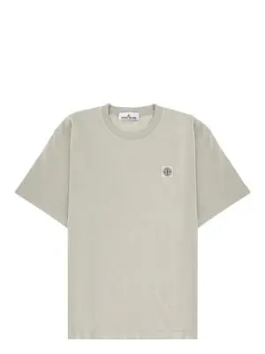 Stone Island T-shirt With Logo Patch - Gray