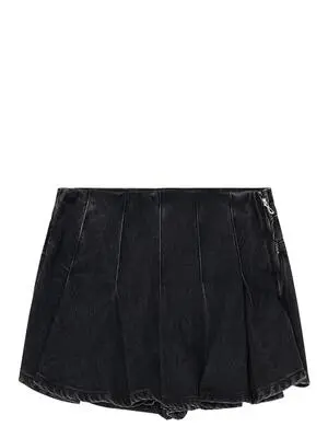 DIESEL® DIESEL De-Rox Pleated Denim Shorts Multicolor