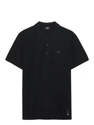 Fendi Pique Polo Shirt - Black