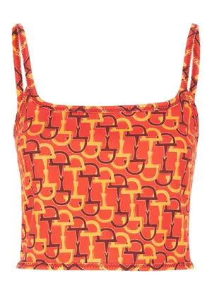 Gucci Printed Logo Tank Top - Multicolor