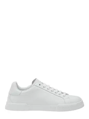 Dolce & Gabbana Portofino Leather Sneakers - White