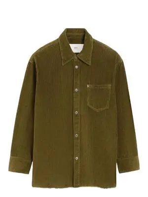 AMI Paris Cotton Overshirt - Multicolor