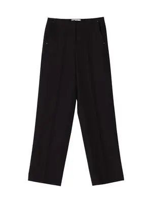 Fendi Grain De Poudre Wool Trousers - Purple