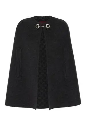 GUCCI GUCCI Horsebit Clasp Cape Coat