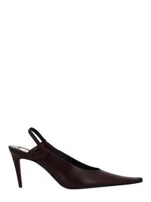 Saint Laurent Décolleté Anne-marie Slingbacks - Brown