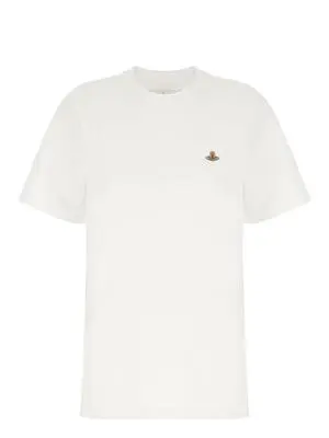 VIVIENNE WESTWOOD T-shirt With Embroidered Orb Logo - Multicolor