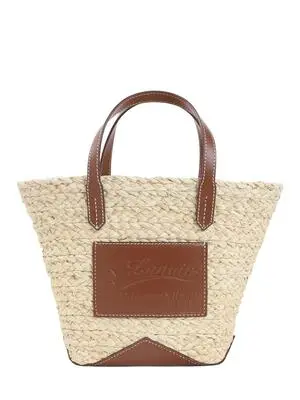 LANVIN Straw Catch Basket Handbag - Multicolor