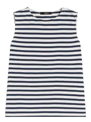 Max Mara Striped Sleeveless Top - Cream