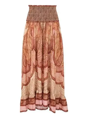 Zimmermann Wanderlust Long Skirt - Multicolor